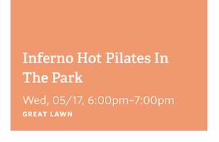 Inferno Hot Pilates In The Park | BellaireConnect